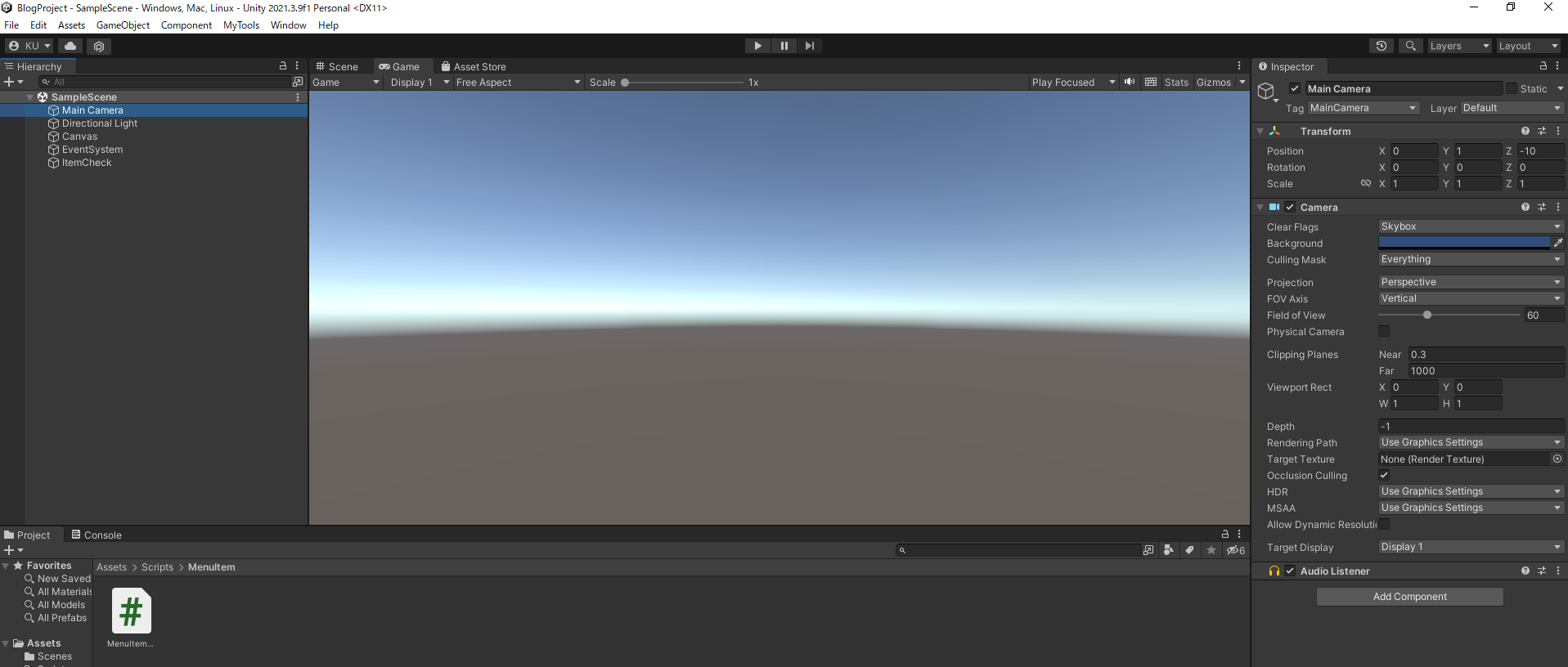 【Unity】MenuItemを使ってオリジナルショートカットキーを作る - カフェカフェオーレのゲーム開発ブログ